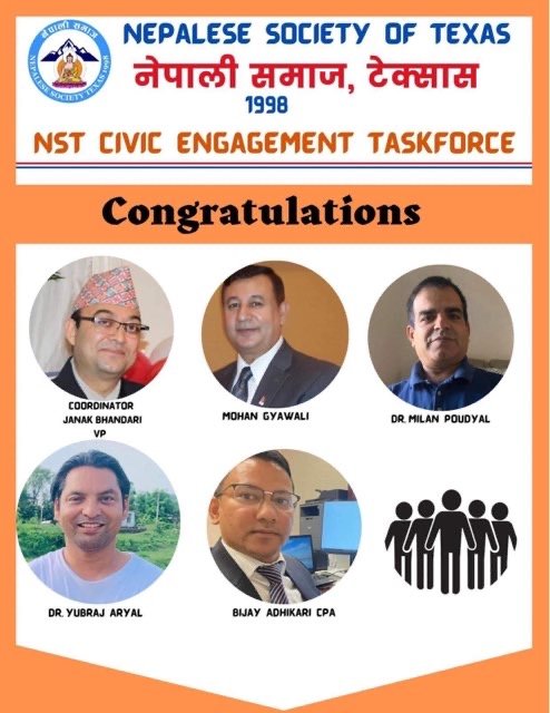 Task Force- Civic Engagement | Nepalese Society, Texas